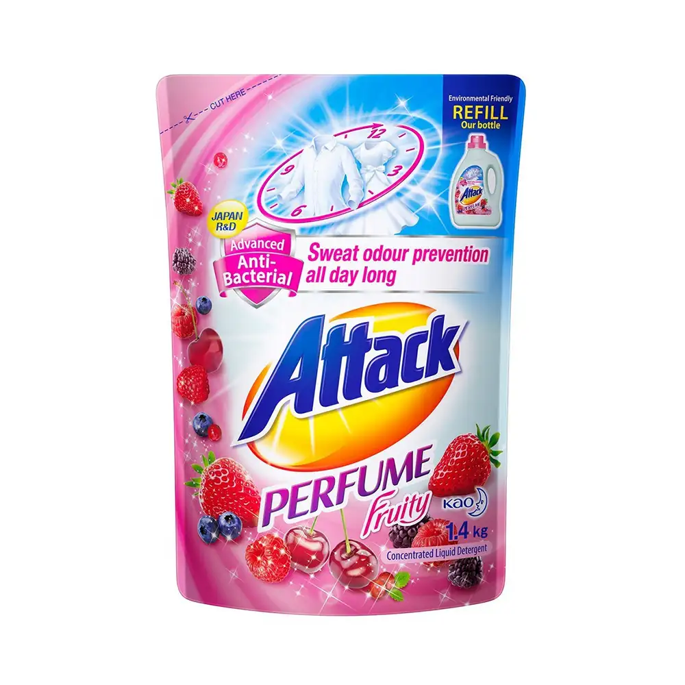 Attack Liquid Detergent Perfume Fruity 1.4 kg - Pasal 101